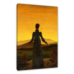 Pixxprint Leinwandbild Caspar David Friedrich