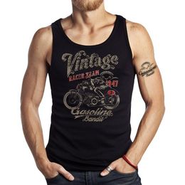 Gasoline Bandit® Tanktop für Biker Racer Motorrad Fans: Vintage Racer Team