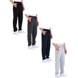 COMEOR Jogginghose Trainingshose Sporthose Herren Baumwollmischung (4-tlg) mit Reißverschluss