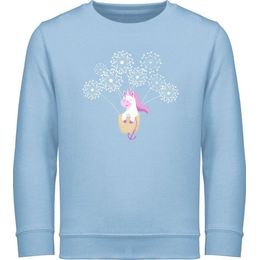 Shirtracer Sweatshirt Einhorn Pusteblume Kinderkleidung und Co
