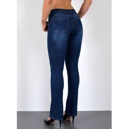 ESRA Bootcut-Jeans B700 Damen Bootcut Jeans High Waist