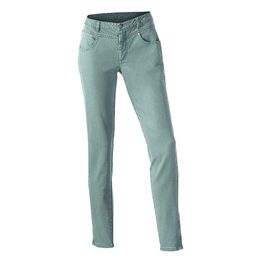 YESET Röhrenjeans Damen Jeans Hose Röhre Stretch Color Denim jade 007417