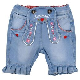 BONDI Trachtenlederhose BONDI Baby Mädchen Jeans Bermuda 'Lausmadl' 86765