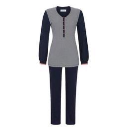 Ringella Schlafanzug Damen Pyjama lang (2 tlg) Baumwolle