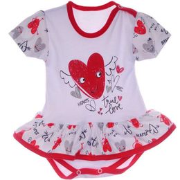 La Bortini Spieler Body Kleid Baby Spieler Bodykleidchen aus reiner Baumwolle