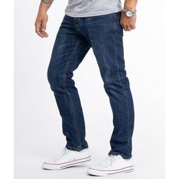 Lorenzo Loren Straight-Jeans Herren Jeans Regular Fit Blau LL-324