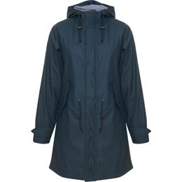 Derbe Parka, Kapuze, Tunnelzug, für Damen, blau, 42