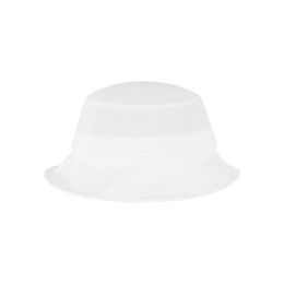 Flexfit Flex Cap Unisex Flexfit Cotton Twill Bucket Hat, weiß