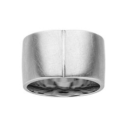 M&M M&M Fingerring Ring Damen silber / gold breit (12mm) matt (1-tlg)