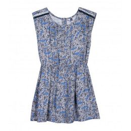 3 Pommes A-Linien-Kleid Kleid 3 Pommes Blue Love Trägerkleid Schmetterlinge marine (1-tlg)