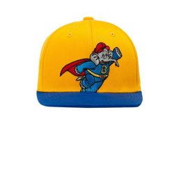 logoshirt Baseball Cap Benjamin Blümchen - Superheld mit detailreicher Stickerei, blau|gelb