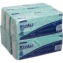 Wischtücher Wypall® X50, B 245 x L 416 mm, Interfold, lebensmittelgeeignet, 6 x 50 Stück, grün