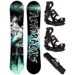 Airtracks Snowboard Snowboard Set Under Rocker (Snowboard Set Board Under Rocker+Bindung Master+Sb Bag