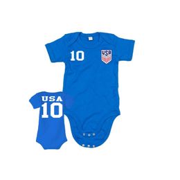 Blondie & Brownie Blondie & Brownie Strampler USA Kinder Baby Vereinigte Staaten Sport Trikot Fußball WM Copa