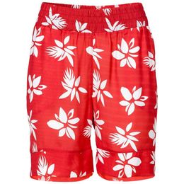 YESET Bermudas Damen Bermuda Shorts kurze Hose Blumen-Muster rot 912931