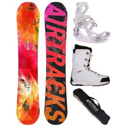 Airtracks Snowboard Damen Snowboard Set Morioirs Zero Rocker »Mod. 22/23 (4er-Pack)