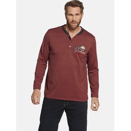 Jan Vanderstorm Sweatshirt BIRKIR mit seitlichen Schlitzen