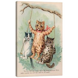 Posterlounge Leinwandbild Louis Wain