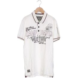 CAMP DAVID Herren Poloshirt, cremeweiß