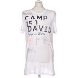 CAMP DAVID Herren T-Shirt, weiß, Gr. 48