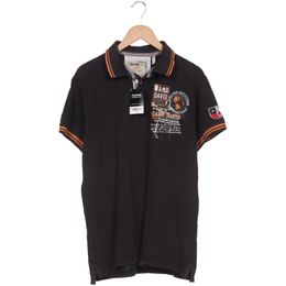 CAMP DAVID Herren Poloshirt, grau, Gr. 52