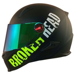 Broken Head Motorradhelm BeProud Grün