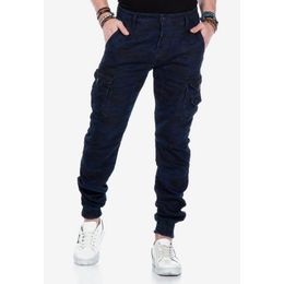 Cipo & Baxx Cipo & Baxx Bequeme Jeans mit elastischem Saum, blau