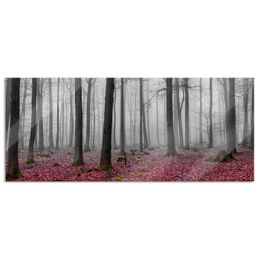 Pixxprint Glasbild abstrakter Wald