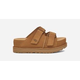 UGG Australia UGG® Goldenstar Hi Slide für Damen | UGG® EU in Brown, Größe 38, Veloursleder