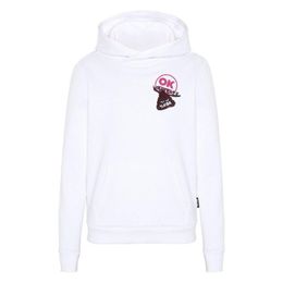 emoji Kapuzensweatshirt mit Graffiti-Print