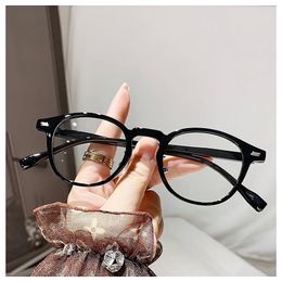 PACIEA Lesebrille Cat Eye Vollrand Rundrahmen UV Schutz Anti-Müdigkeit Blaulichtfilter