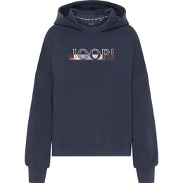 JOOP! Sporty Elegance Hoodie, Logo-Print, für Damen, blau, M
