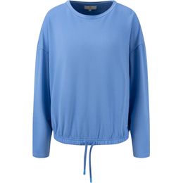 Fynch-Hatton® Sweatshirt, Rundhals, für Damen, blau, XXL