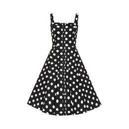 Hearts & Roses London Trägerkleid Priscila Polka Dot Swing Dress Rockabella Vintage Retro