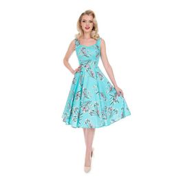 Hearts & Roses London A-Linien-Kleid Sandra Floral Swing Dress Rockabella Vintage Retro