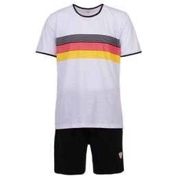 Henry Terre Schlafanzug Freizeit-Set T-Shirt/ Short Deutschland Flagge