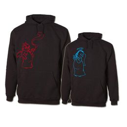 G-graphics Hoodie Engel & Teufel Paar- / Partner-Set zum selbst zusammenstellen