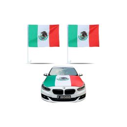 Sonia Originelli Fahne Auto-Fan-Paket Mexiko Mexico Außenspiegel Magnet Motorhaubenüberzug