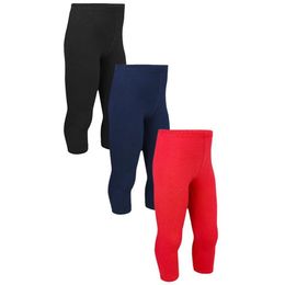 TupTam 3/4-Leggings TupTam Mädchen Leggings 3/4 Capri Hose Kinder Blickdicht 3er Pack