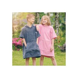 Mount Swiss Bademantel Mount Swiss Kinder Bade-Poncho aus Baumwolle I flauschiger Badehoodie