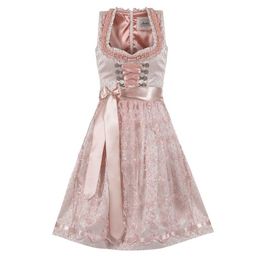 Trachten24.de Dirndl Midi Dirndl Bea rose (2-tlg) Rockteil 60cm