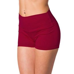 Alkato Yogashorts Alkato Damen Shorts mit Hohem Bund Hotpants Radlerhose Long Shorts