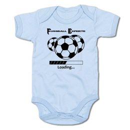 G-graphics Kurzarmbody Fußball-Experte – loading... Baby Body mit Spruch / Sprüche / Print / Motiv