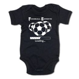 G-graphics Kurzarmbody Fußball-Experte – loading... Baby Body mit Spruch / Sprüche / Print / Motiv