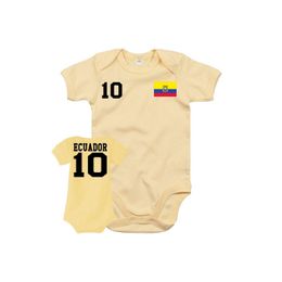Blondie & Brownie Blondie & Brownie Strampler Kinder Baby Ecuador Sport Trikot Fußball Handball Weltmeister Copa