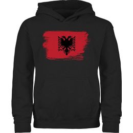 Shirtracer Hoodie Flagge Vintage Albanien Kinder Länder Wappen
