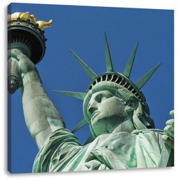 Pixxprint Leinwandbild Freiheitsstatue in New York