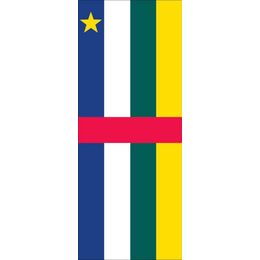 flaggenmeer Flagge Flagge Zentralafrikanische Republik 110 g/m² Hochformat