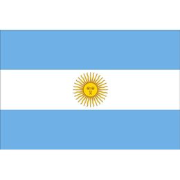 flaggenmeer Flagge Argentinien mit Wappen 120 g/m² Querformat