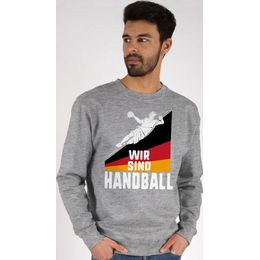 Shirtracer Sweatshirt Wir sind Handball! Deutschland (1-tlg) Handball EM 2024 Trikot Ersatz